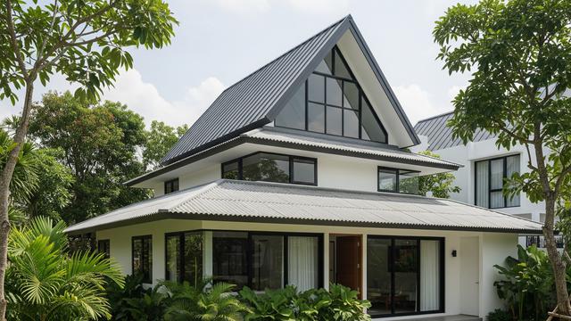 10 Gambar Rumah Minimalis Atap Asbes Kombinasi Seng yang Estetik dan ...