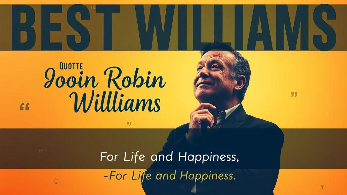 Best Robin Williams Quote Collection for Life and Happiness - English ...