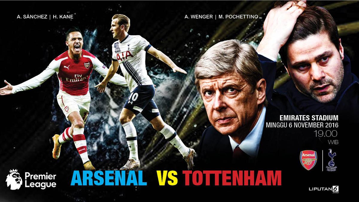 Susunan Pemain Arsenal Vs Tottenham Hotspur - Bola Liputan6.com