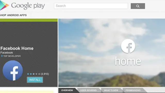 Facebook Home Sudah Tersedia di Google Play Store, Tapi... - Tekno ...
