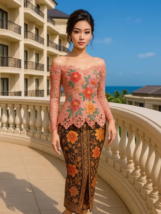 7 Model Kebaya Brokat Motif Bunga, Pilihan Titi DJ di Acara Pernikahan ...