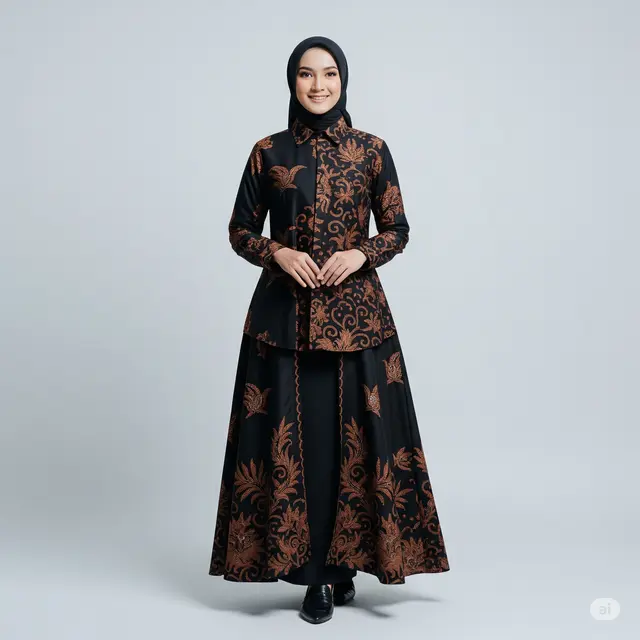 15 Model Gamis Batik Elegan dan Mewah untuk Tampil Menawan di 2025 ...
