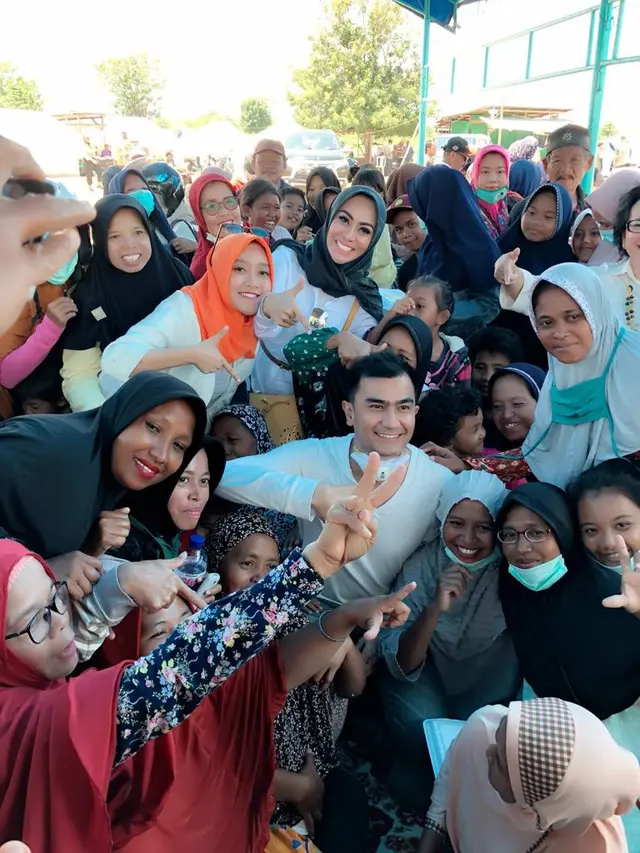 Bareng Titiek Soeharto, Shandy Syarif Kunjungi Palu - ShowBiz Liputan6.com