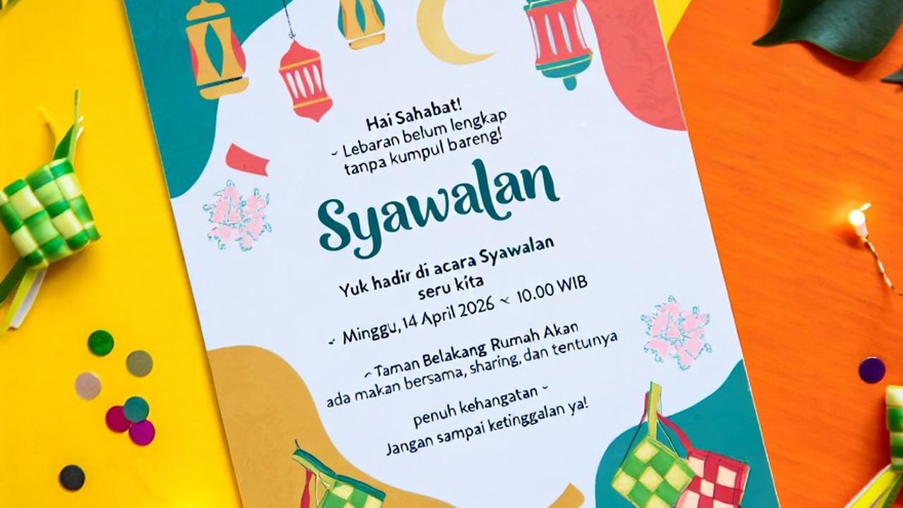 7 Contoh Undangan Halal Bihalal, Format Resmi hingga Informal Kekeluargaan