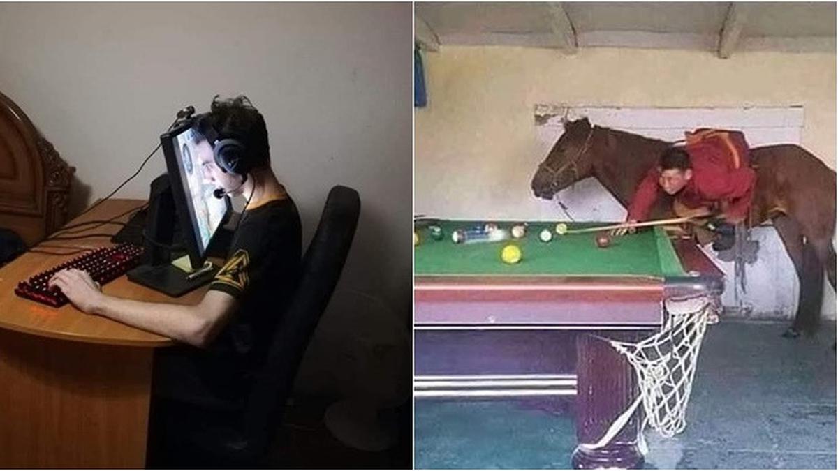 6 Aksi Nyeleneh Orang saat Sibuk Main Ini Bikin Tepuk Jidat - Hot Liputan6.com