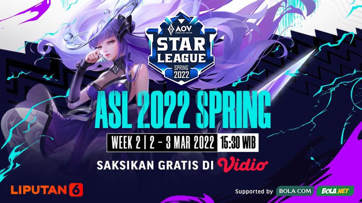 Jangan Lewatkan, Live Streaming AOV Star League 2022 Spring Week 2 Mulai 2-3 Maret di Vidio ...