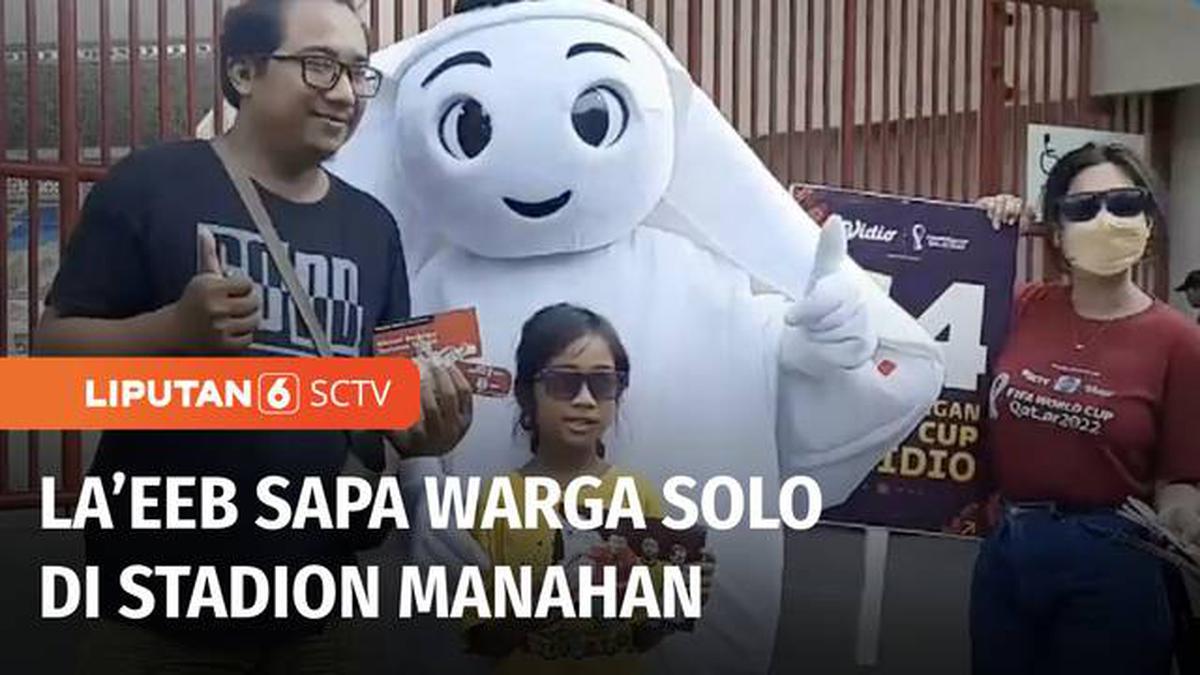 VIDEO: Maskot Piala Dunia, La'eeb Sapa Warga Solo, Warga Antusias - TV ...
