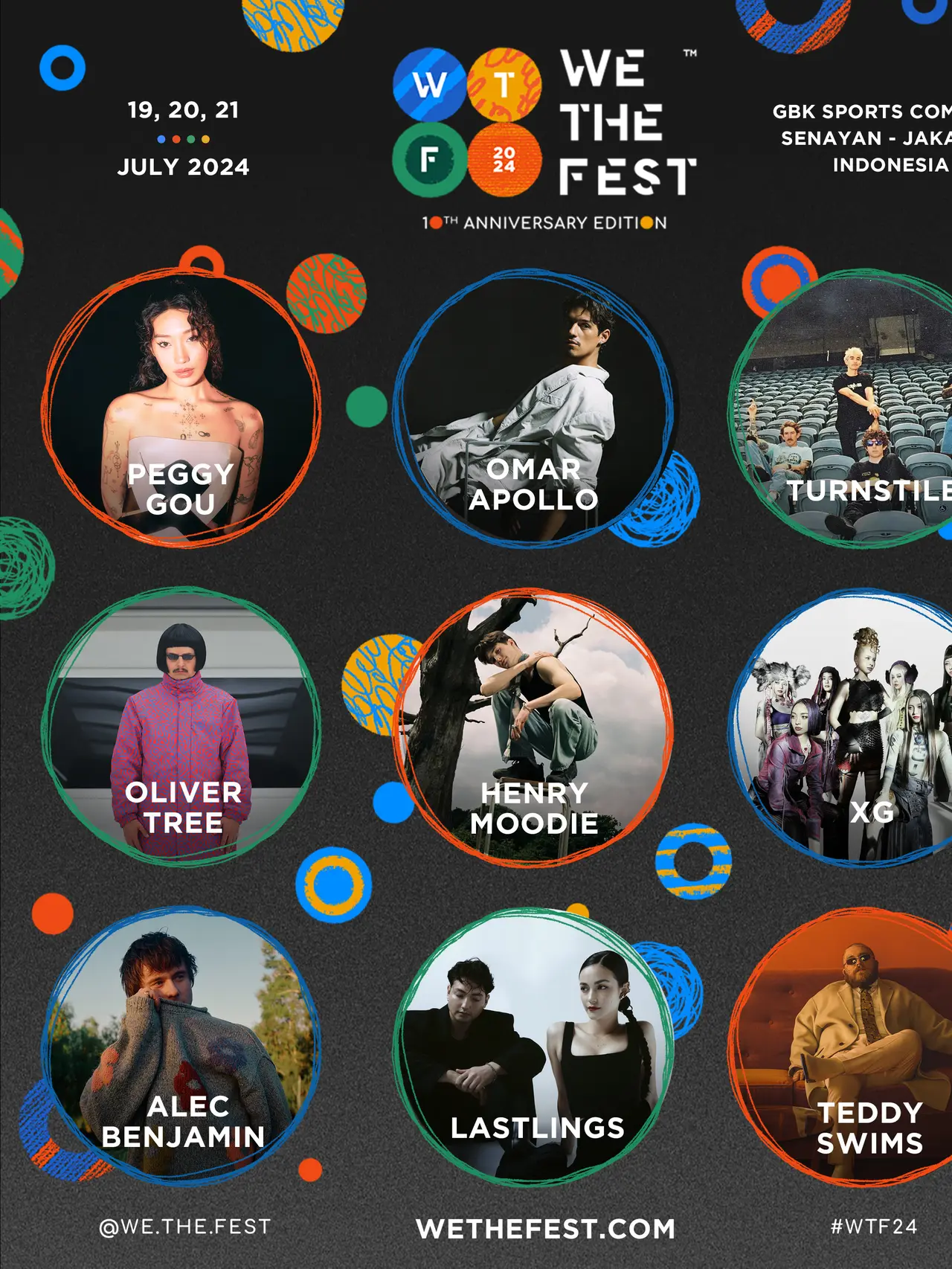 We The Fest 2024: 10th Anniversary Edition Umumkan Lineup Fase Pertama ...