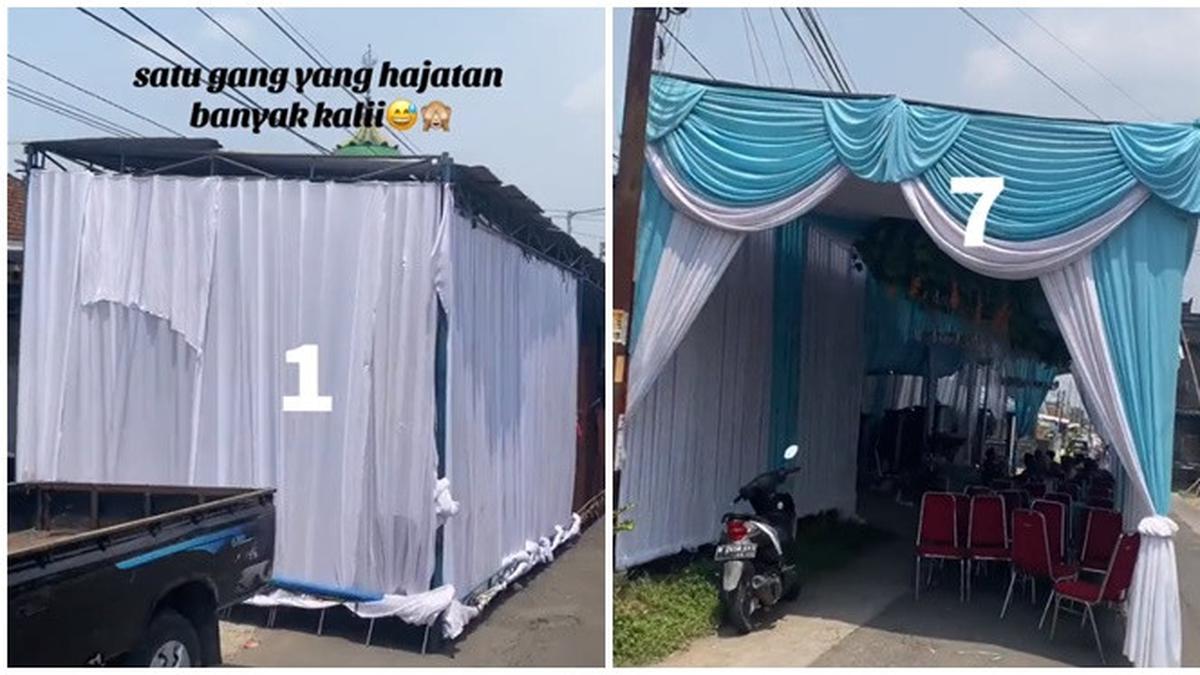 Viral Tujuh Acara Hajatan Digelar Bersamaan di Satu Gang, Tetangga ...
