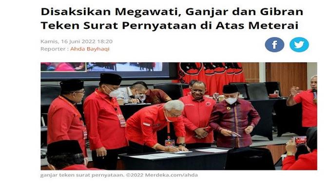 Cek Fakta Tidak Benar Video Ganjar Pranowo Resmi Keluar Dari Pdip