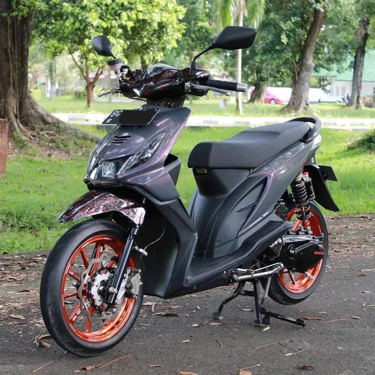 10 Potret Modifikasi Honda BeAT Karbu, Skutik Mungil yang Tetap Kece ...