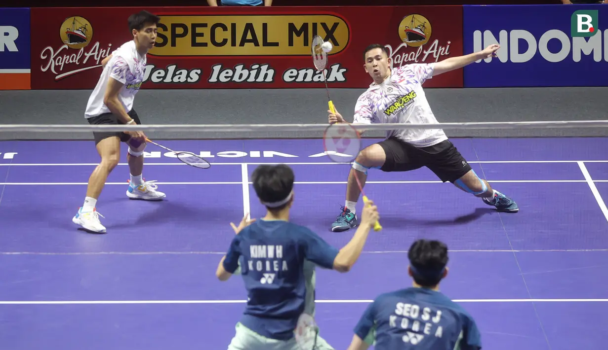 Foto: Wajah Kecewa Sabar / Reza Setelah Gagal Juara Indonesia Open 2025 - Ragam Bola.com