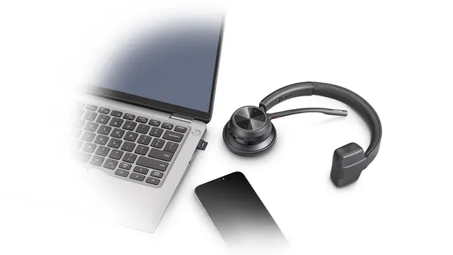 Poly Voyager 4300 UC Series, Headset Bluetooth dengan Jangkauan 50 ...