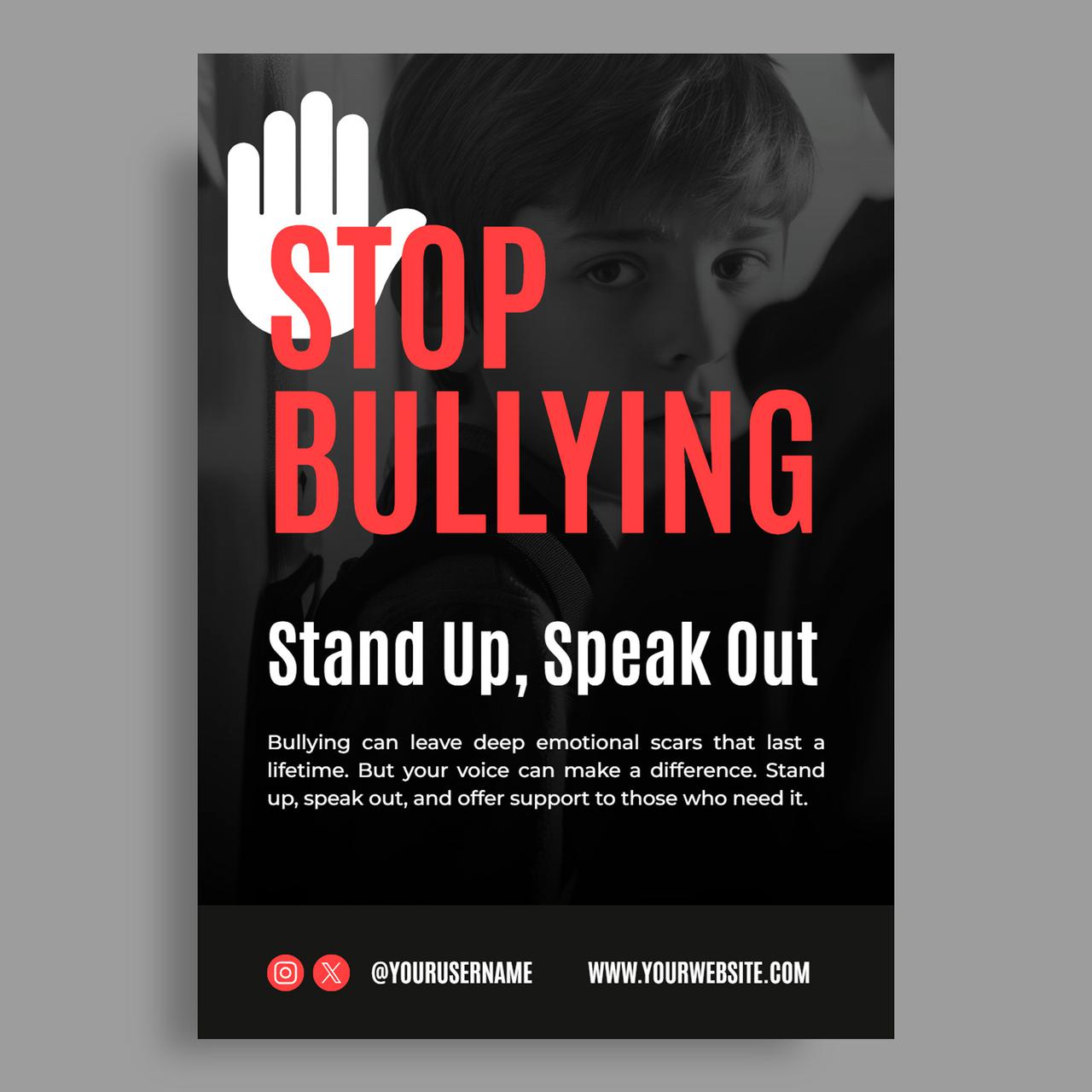 5 Contoh Poster Stop Bullying untuk Dipasang di Tempat-Tempat Umum ...