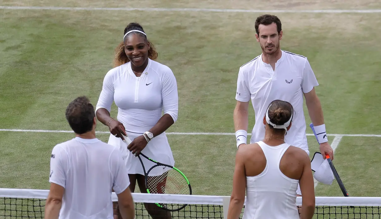 FOTO: Murray/Williams Takluk dari Soares/Melichar di Wimbledon 2019 ...