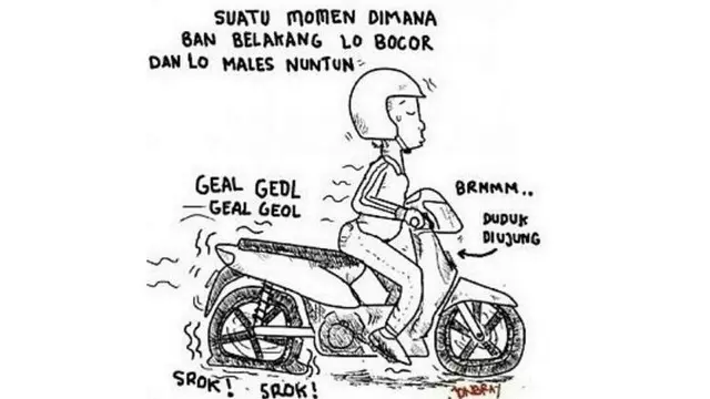Meme Otomotif Pekan Ini: Gaya Saat Ban Bocor, tapi Malas Dorong ...