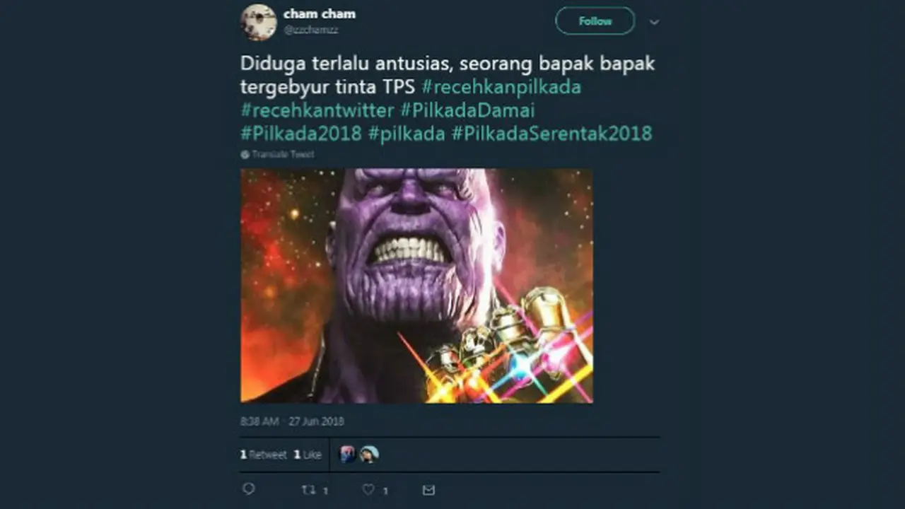 Meme Kocak Kalau Tinta Ungu Pilkada Kebablasan - Citizen6 Liputan6.com