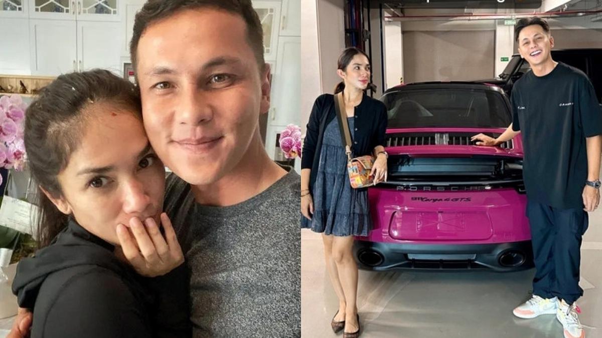 Full Senyum, Potret Andhika Pratama Dapat Kado Mobil Harga Miliaran dari Ussy Sulistiawaty ...