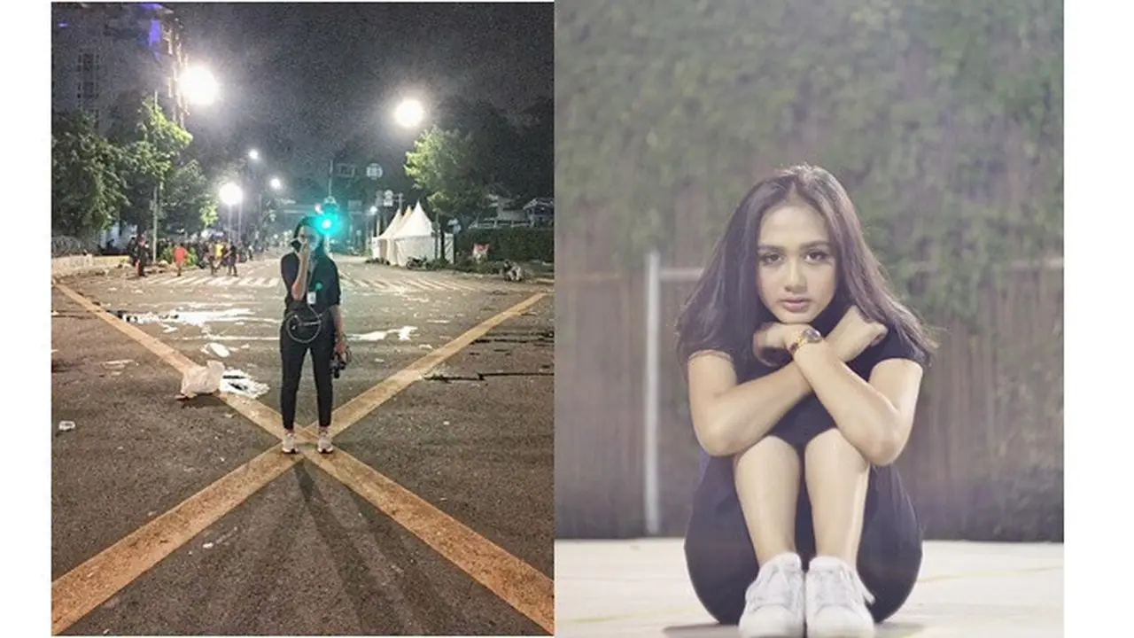 6 Pesona Adristya Chintia, Reporter Saat Aksi 22 Mei yang Bikin Netizen Salah Fokus - Hot ...