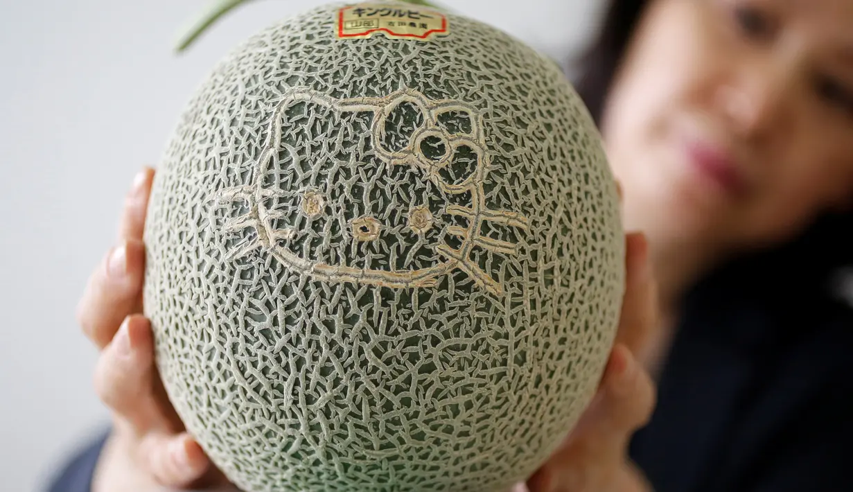 Wow, Melon Ini Dibanderol Rp 687 Ribu per Buah - Foto Liputan6.com