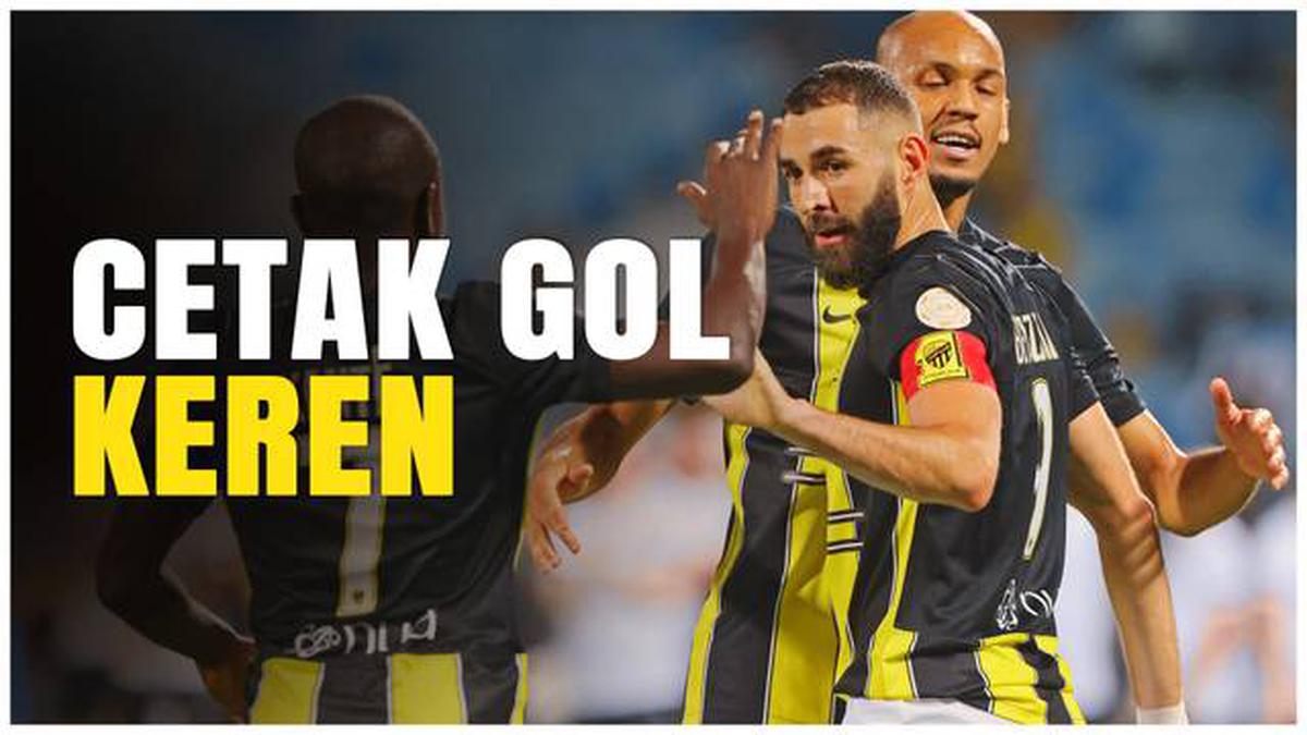 VIDEO: Karim Benzema Belum Habis, Cetak Gol di Laga Al Ittihad Vs Al Akhdoud - Dunia Bola.com