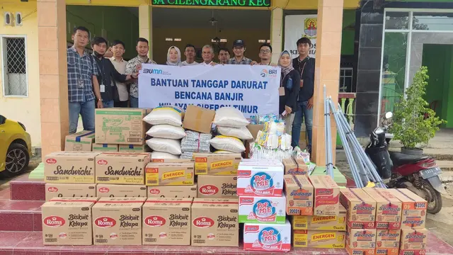 BRI Peduli Berikan Bantuan Tanggap Bencana Banjir di Pesisir Selatan dan Cirebon - News Liputan6.com