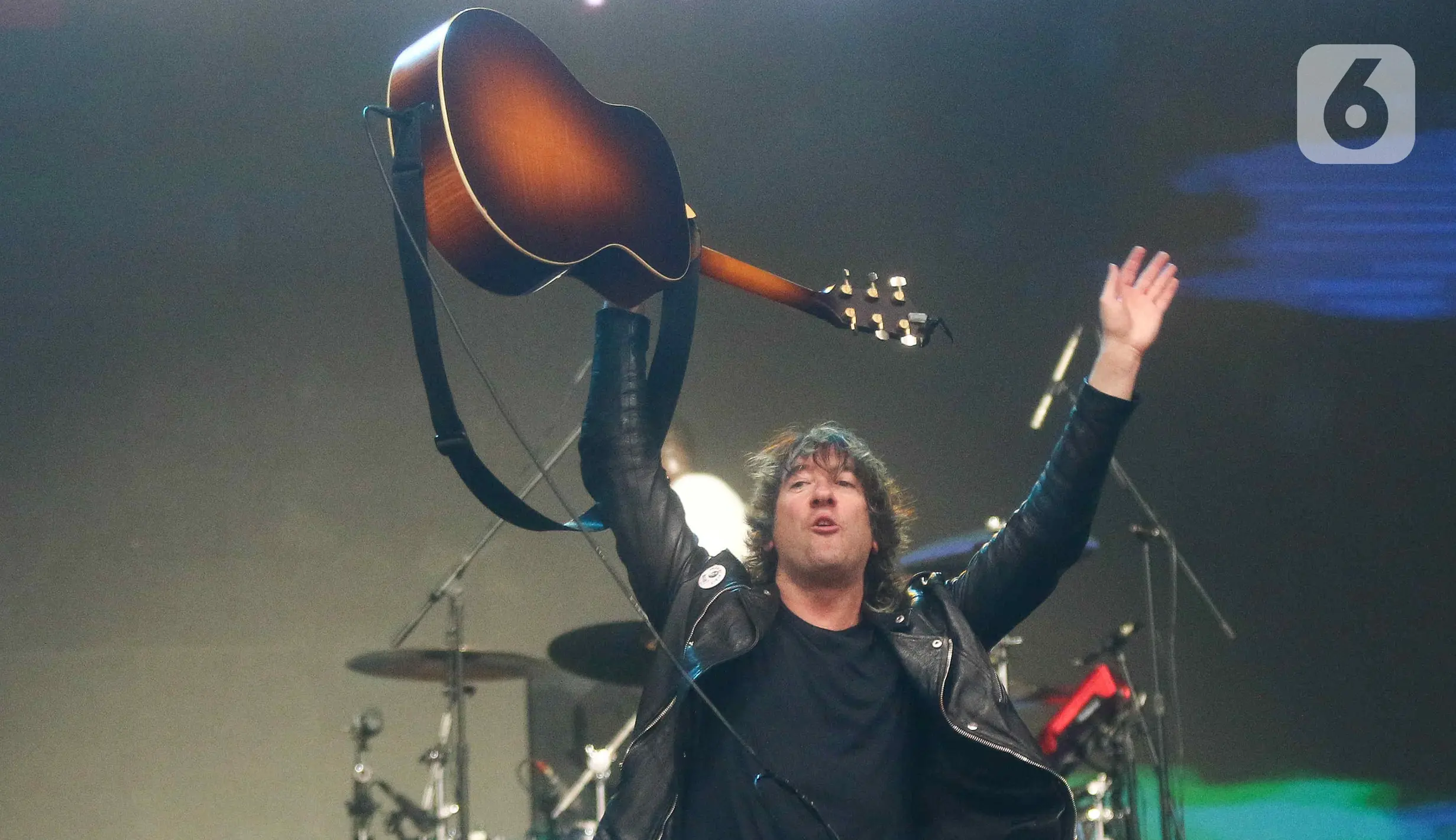 Aksi Panggung Plain White T's di Soundrenaline 2022 - Foto Liputan6.com