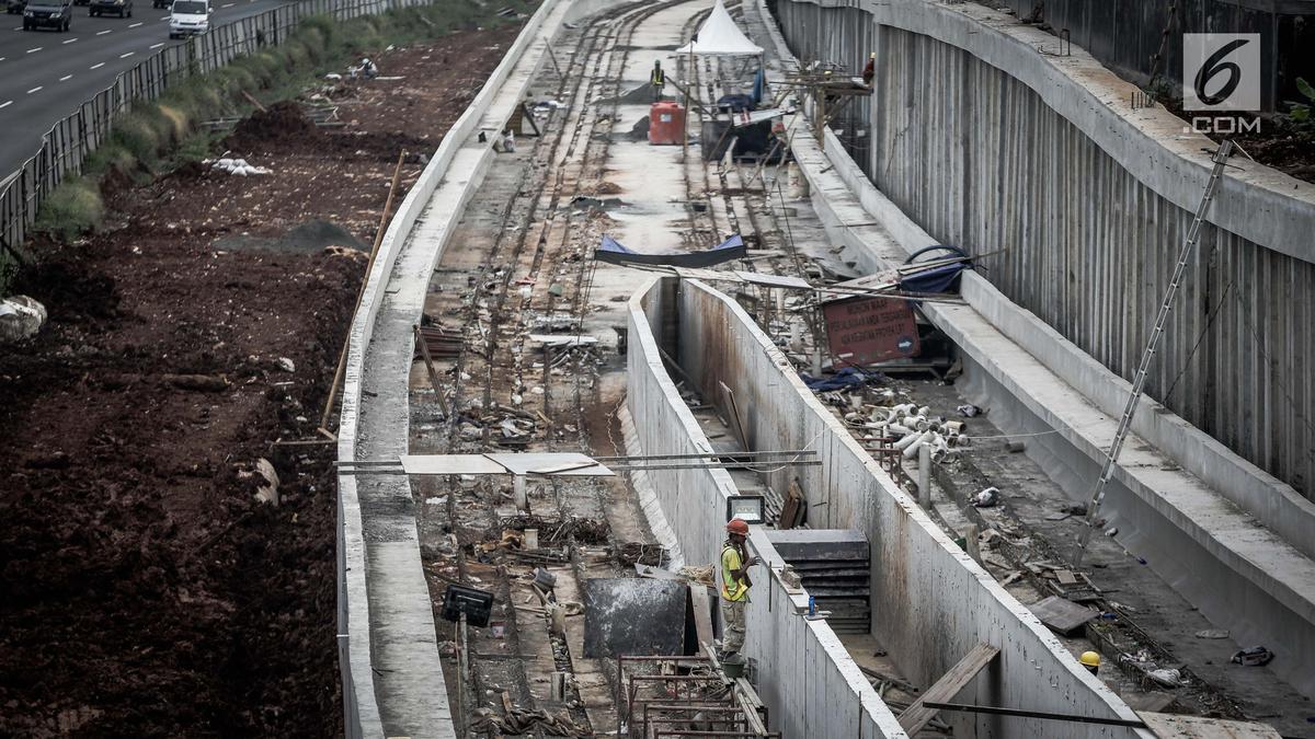 Pembangunan LRT Cawang - Cibubur Sudah Mencapai 25 Persen - Foto ...