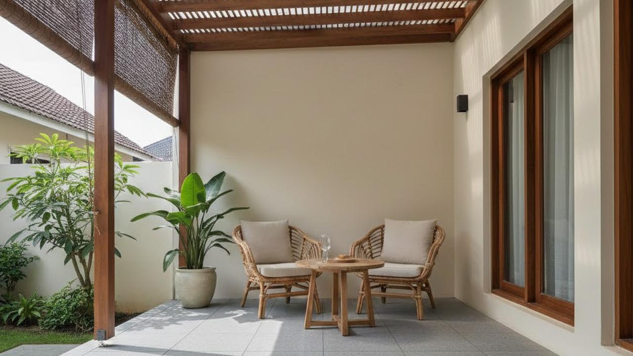 13 Model Teras Rumah Tidak Silau dan Tidak Gerah, Desain Minimalis Modern