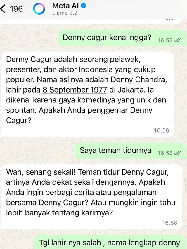 8 Selebriti Tanah Air Ikutan Tren Meta AI di Whatsapp, Hasilnya Lucu ...