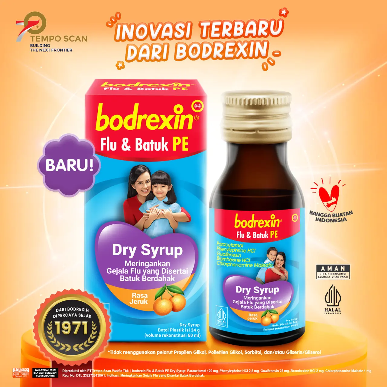 Ini Lho Inovasi Terbaru bodrexin Flu & Batuk PE Dry Syrup, Ringankan ...