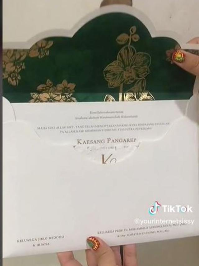 Viral Wanita Pamerkan Undangan dan Jadwal Pernikahan Kaesang Pangarep ...
