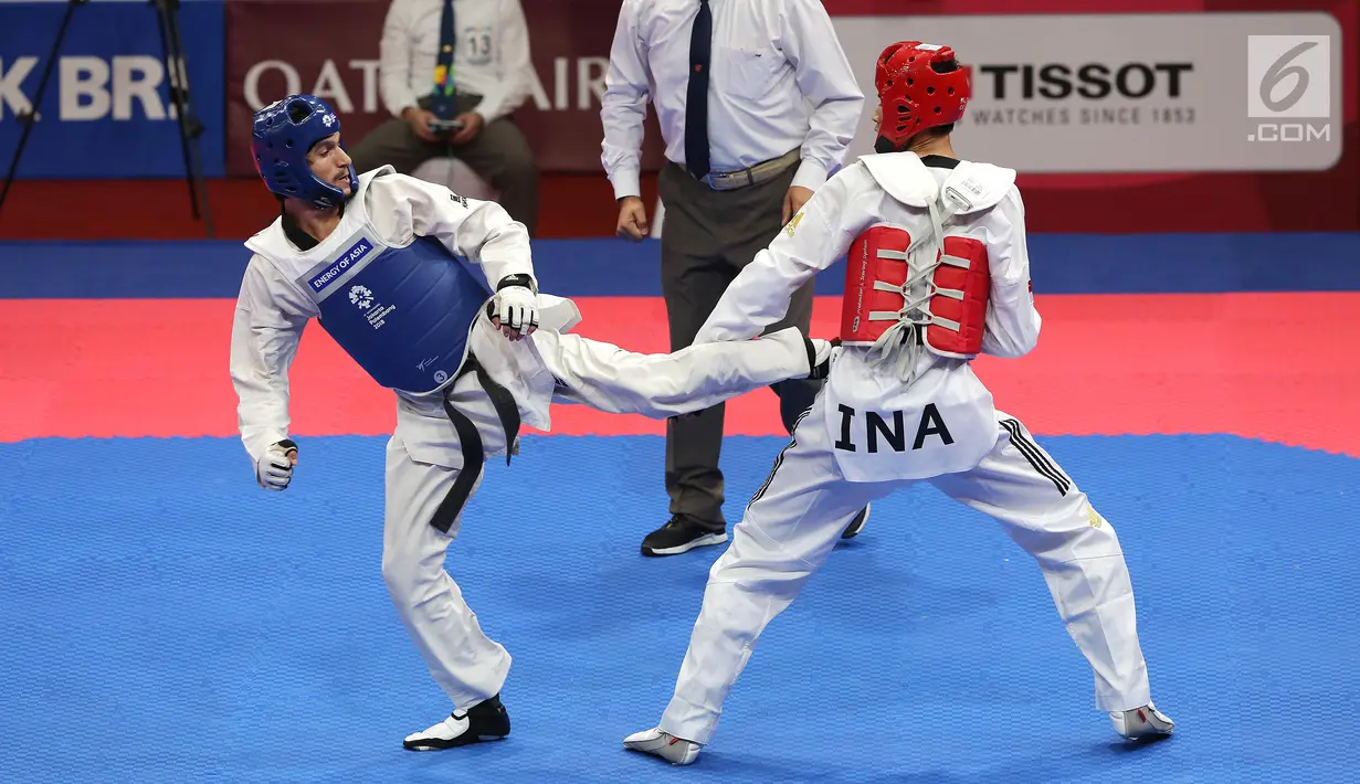 FOTO: Aksi Ibrahim Zarman Tekuk Atlet Taekwondo Pakistan di Asian Games ...