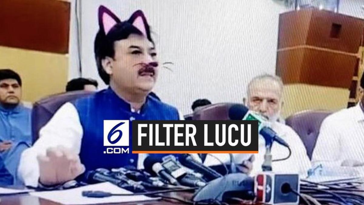 VIDEO: Politisi Pakistan Tak Sengaja Pasang Filter Lucu Saat Rapat ...