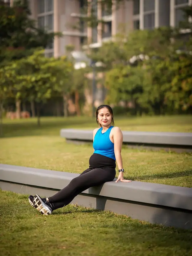 7 Potret Gritte Agatha Nge-Gym di Tempat Outdoor Saat Hamil, Segera ...