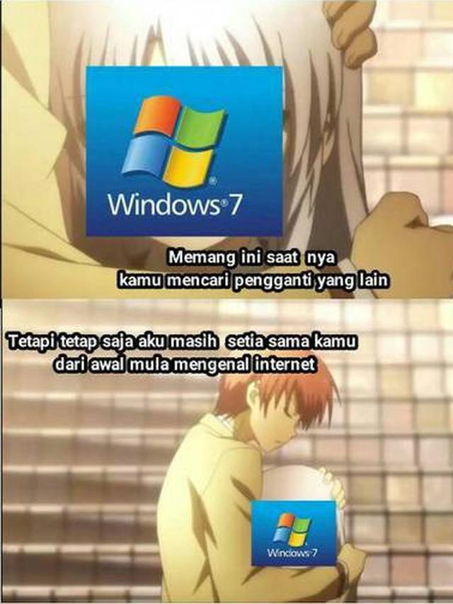 7 Meme Perpisahan dengan Windows 7 Ini Kocak Banget - Hot Liputan6.com