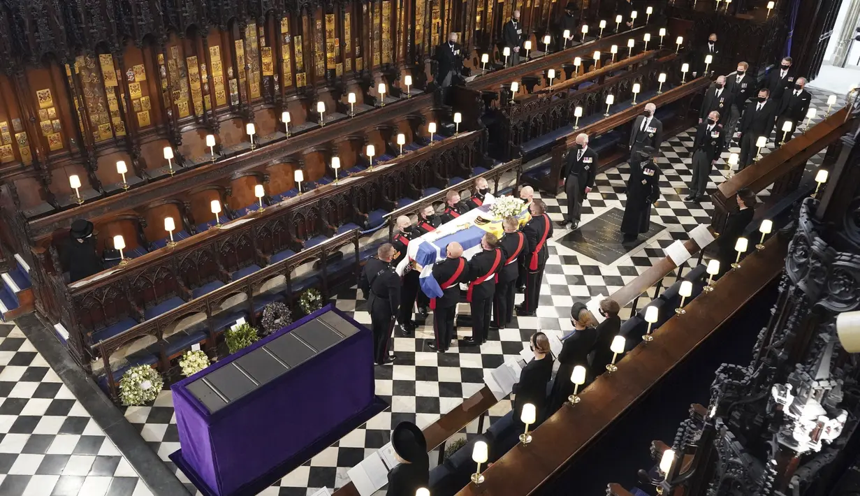 FOTO: Melihat Prosesi Pemakaman Pangeran Philip - Foto Liputan6.com