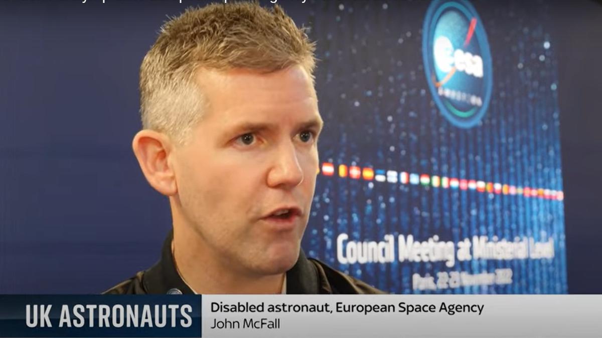 Badan Antariksa Eropa Umumkan John McFall Sebagai Astronot Difabel Pertama di Dunia