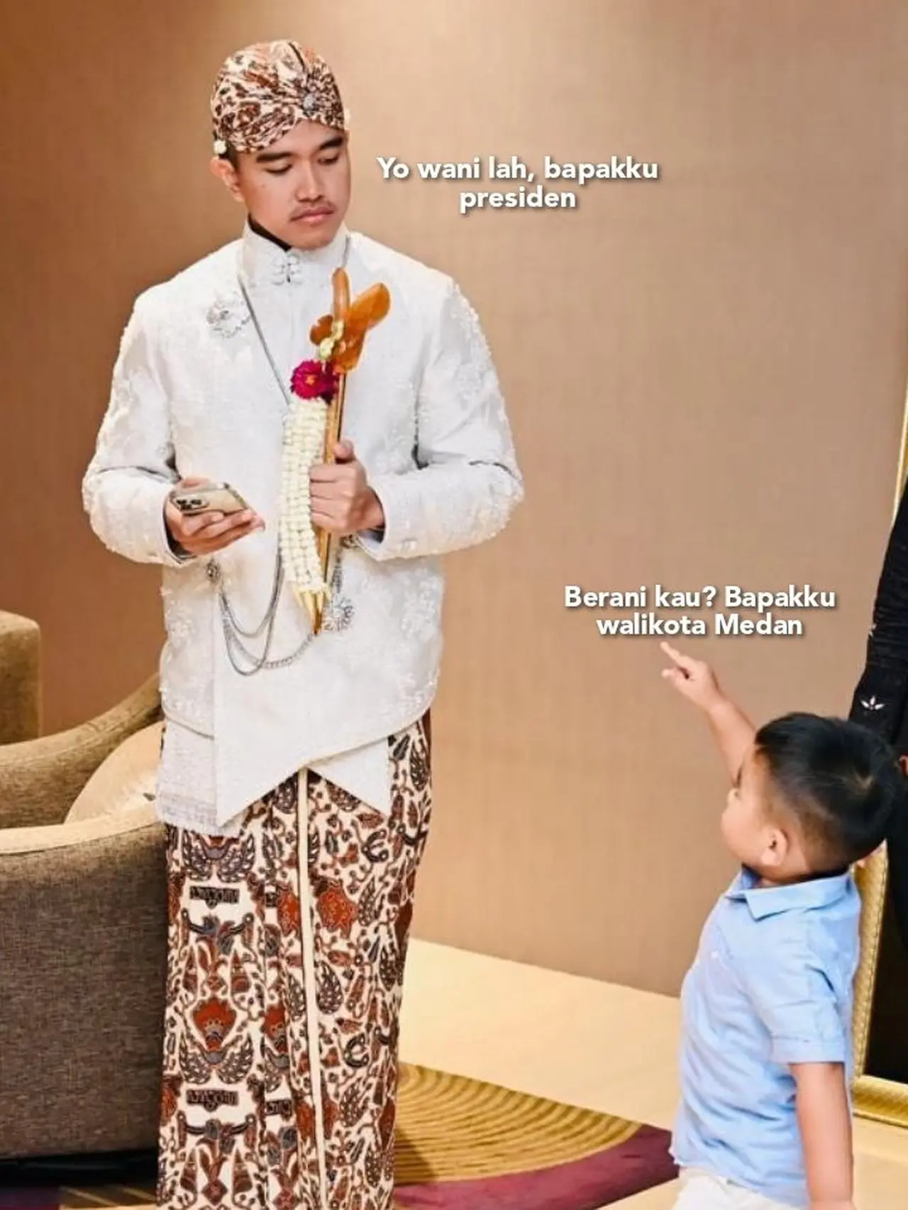 6 Meme Lucu Nahyan Cucu Presiden Jokowi: dari Ngadu Kaesang Pangarep Ngetwit Sampai Soal Kaus ...