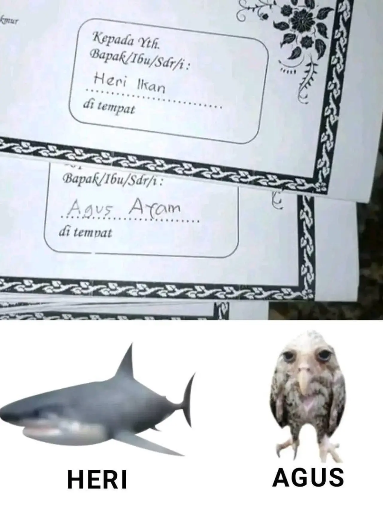 10 Potret Nama Lucu di Undangan Nikah Ini Bikin Senyum Sendiri - Hot ...