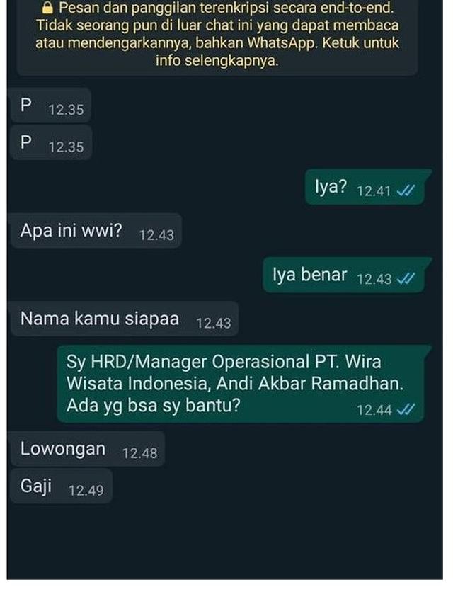 6 Chat Pelamar Kerja Tanya Gaji ke HRD Ini Bikin Geregetan - Hot ...
