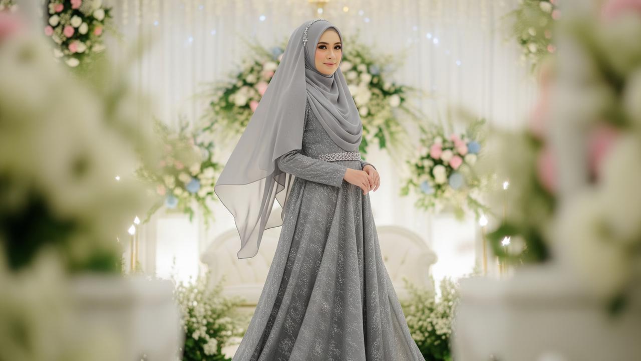 9 Model Gamis Warna Elegan untuk Acara Lamaran, Anggun di Momen Spesial