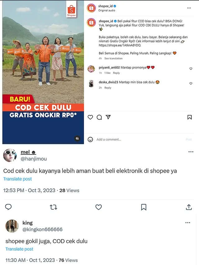 Shopee Hadirkan Inovasi Terbaru, Metode COD Kini Bisa Buka Dulu Baru Bayar