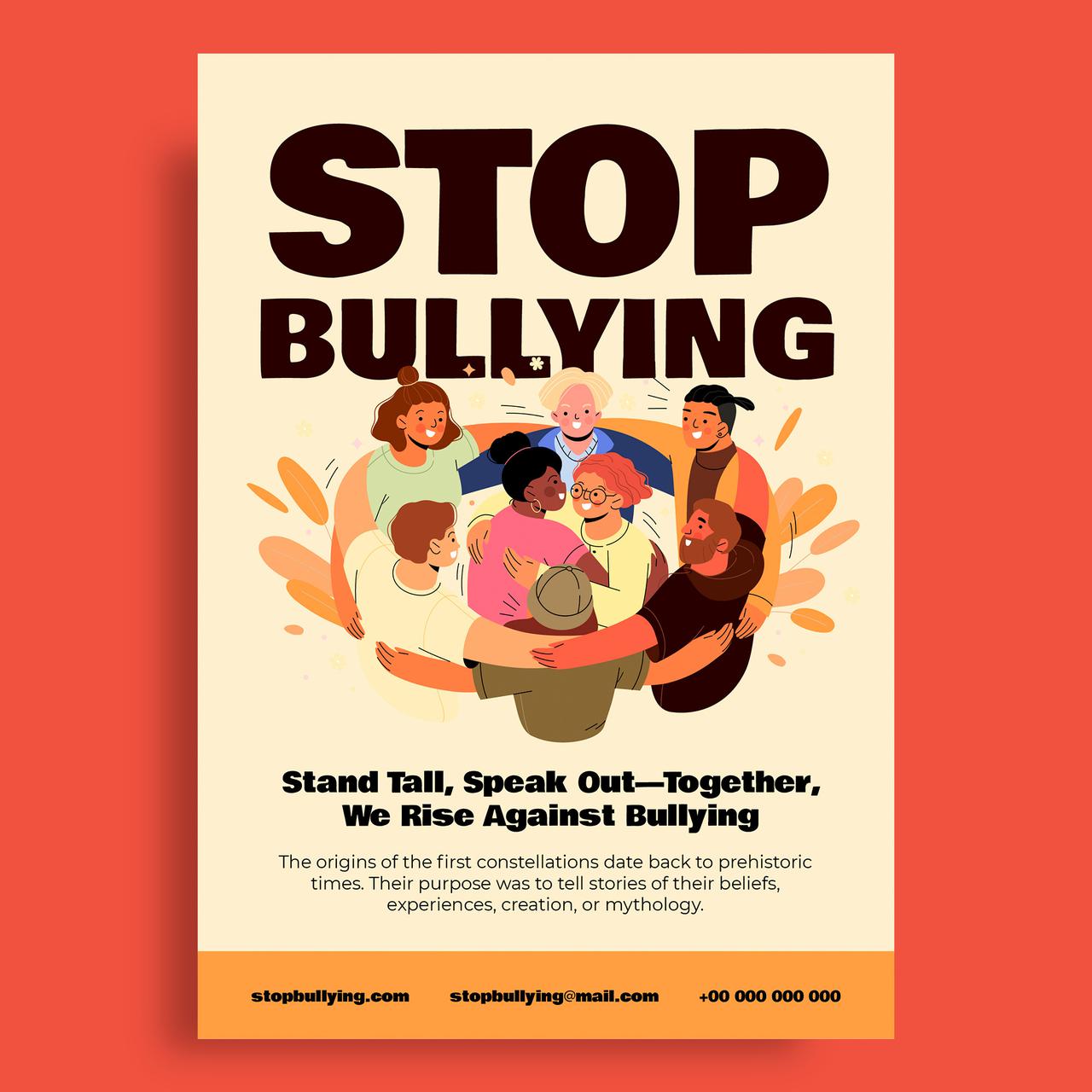 5 Contoh Poster Stop Bullying untuk Dipasang di Tempat-Tempat Umum ...