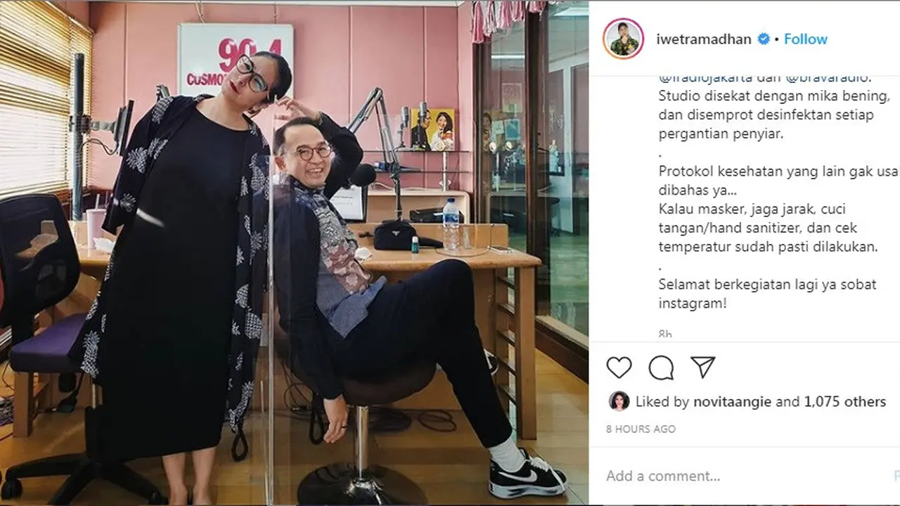 Novita Angie dan Iwet Ramadhan Kembali Siaran, Jalani 4 Protokol ...