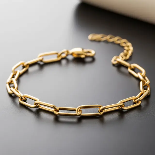 7 Model Gelang Emas Rantai Paper Clip yang Lagi Tren 2026 dan Banyak ...