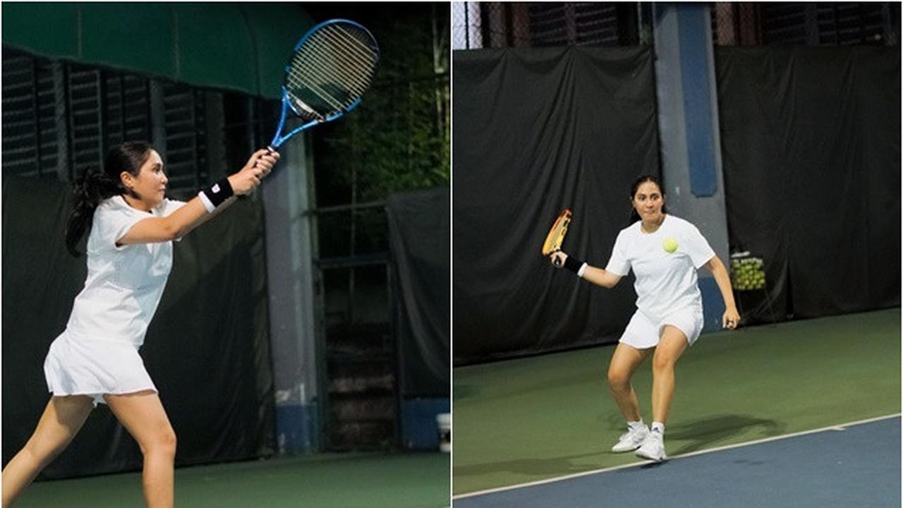 6 Potret Caca Tengker saat Main Tenis, Bak Atlet Profesional