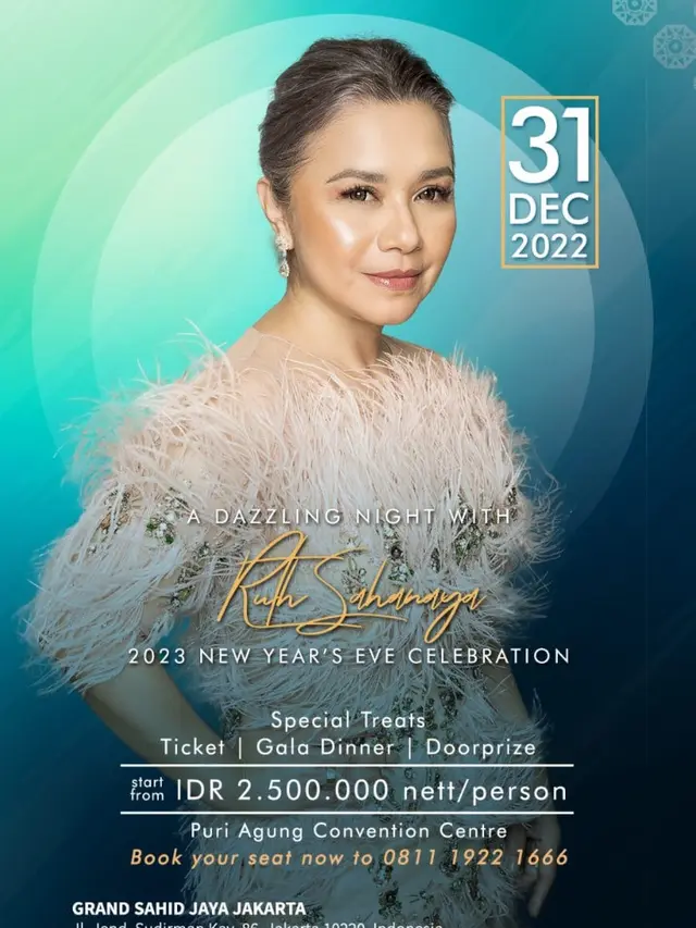 Ruth Sahanaya Bakal Meriahkan Malam Tahun Baru 2023 dalam Event A ...