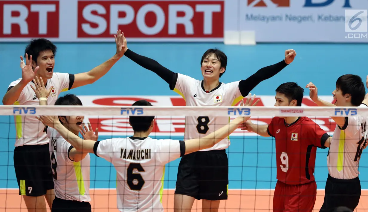 Kalahkan Kazakhstan, Jepang Juara Voli Asia 2017 - Foto Liputan6.com