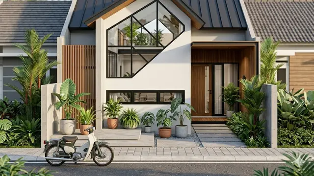 6 Inspirasi Fasad Rumah Japandi untuk Lahan Sempit yang Estetik ...